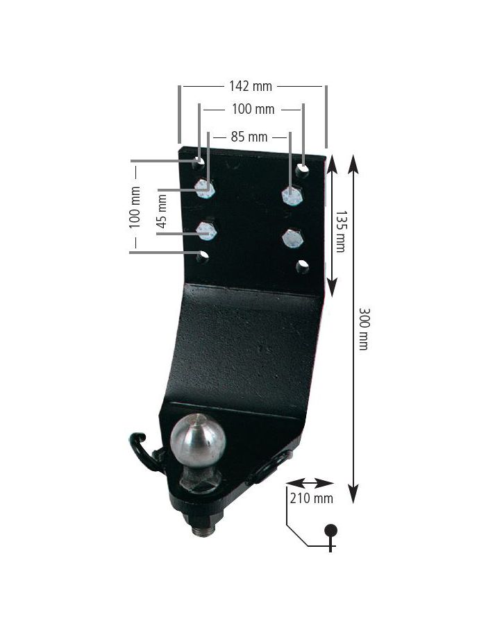 Support rotule, Spécial 4x4 - accessoire remorque