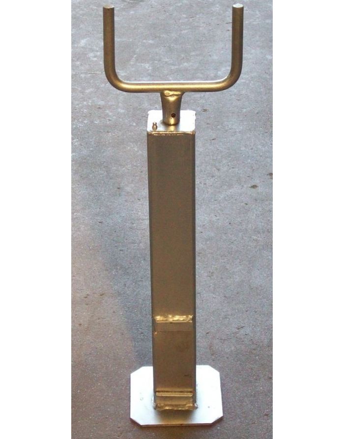Béquille de remorque avec tube carré 70mm, hauteur de 505 à 825mm ...