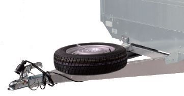 Support roue de secours sur flèche - accessoire remorque