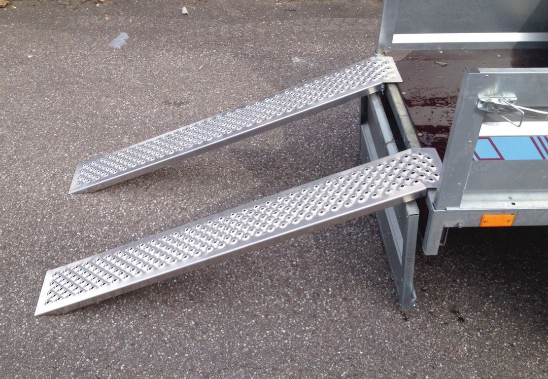 2 Rampes Aluminium d'accès pour remorque, 400kg - accessoire remorque
